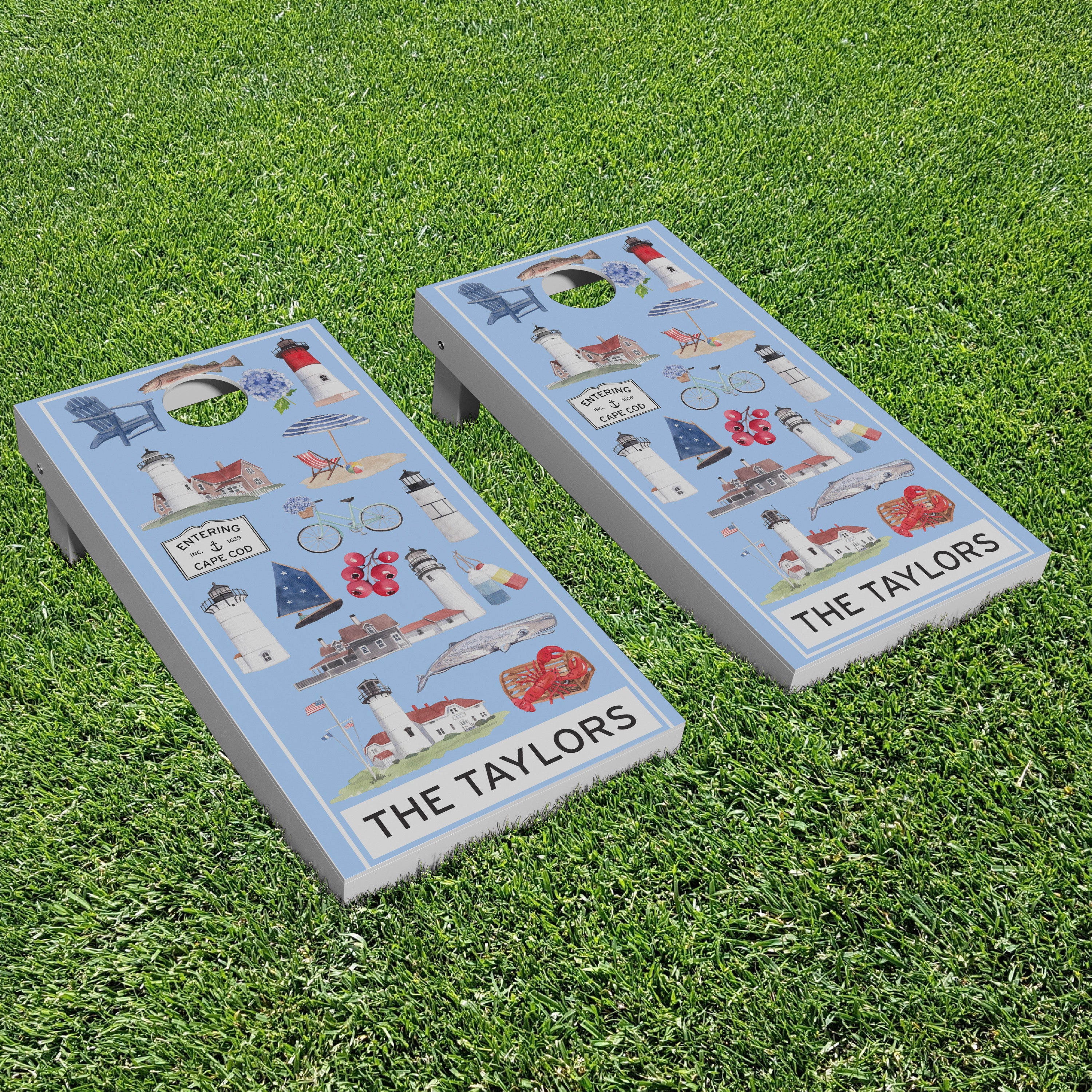 Luxury Personalized Cape Cod Forever! Eco-Friendly Cornhole Boards - A ...